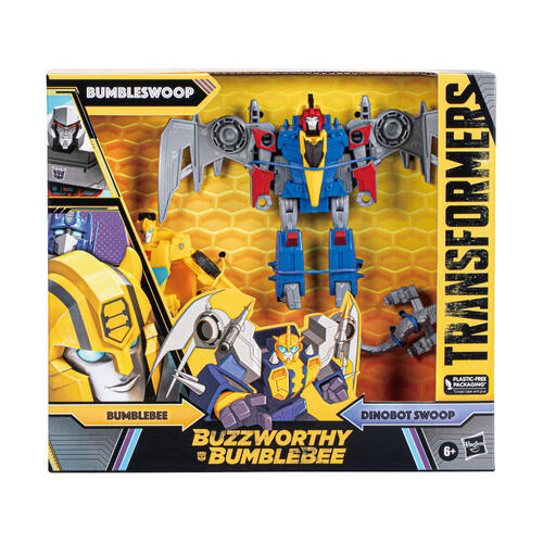Transformers Bumblebee Cyberverse Adventures Dinobots Unite Dino Combiners Bumbleswoop Figures ...